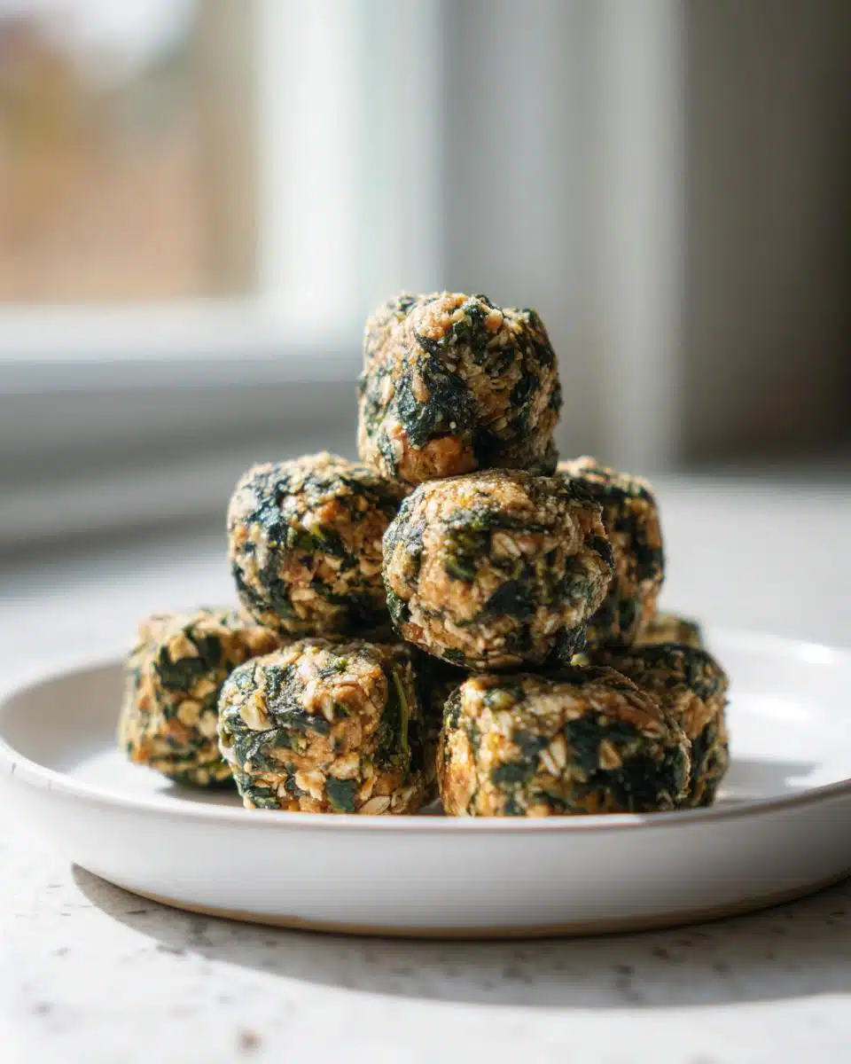 15 Minute Spinach & Peanut Butter Bites Magic