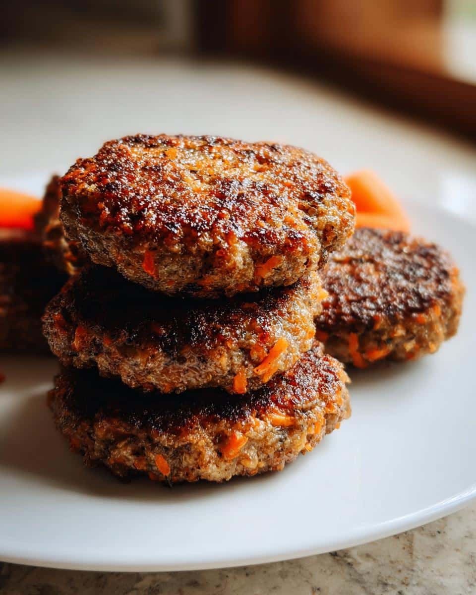 Amazing Beef and carrot protein patties for dogs