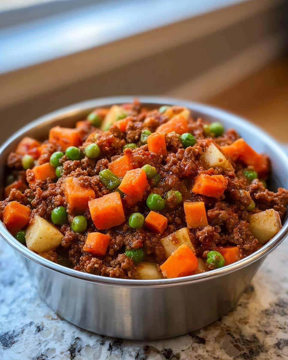 Amazing Beef, Apple, and Veggie Bowl Recipe for Dogs